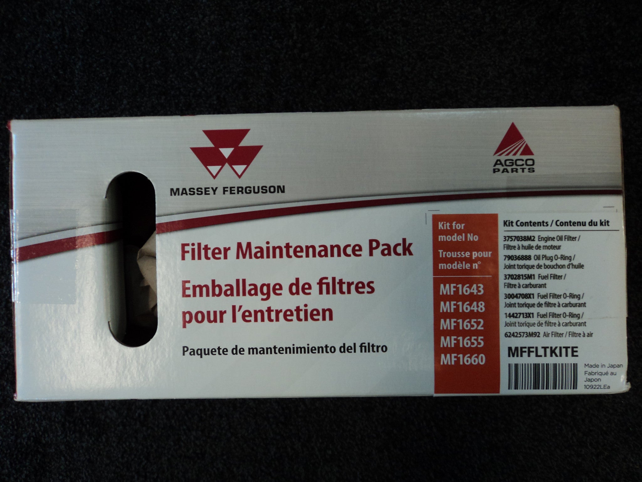 MFFLTKITE - 1643, 1648, 1652, 1655, 1660, Massey Ferguson Filter Maint ...