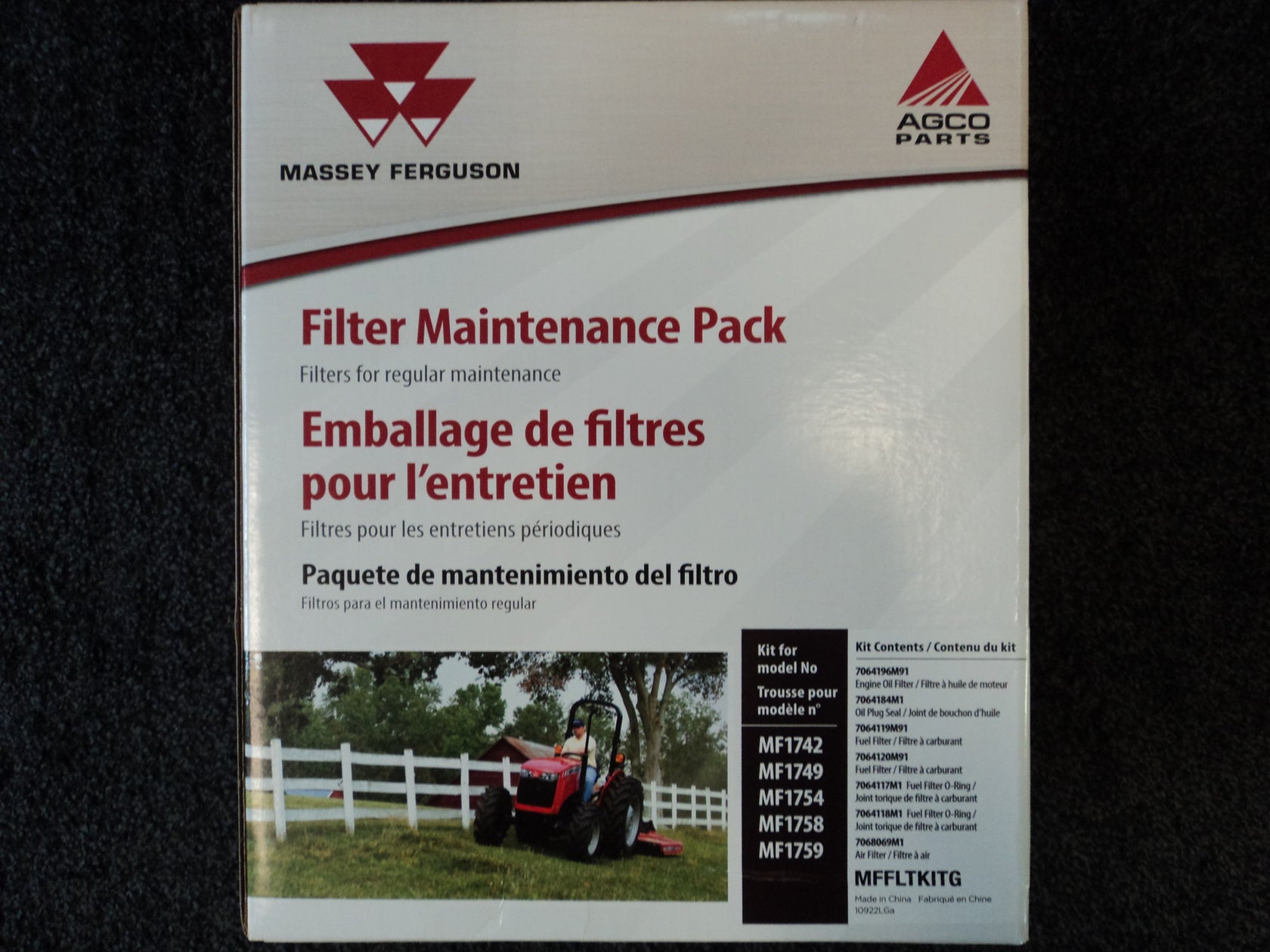 MFFLTKITG - 1742, 1749, 1754, 1758, 1759, Massey Ferguson Filter Maint ...
